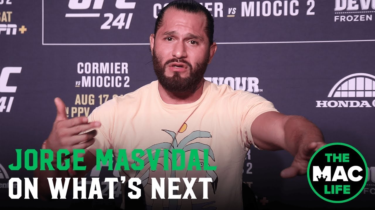 Jorge Masvidal says "the options on the menu are delicious" regarding ...
