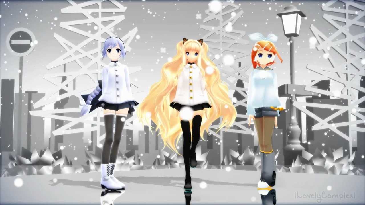 【MikuMikuDance】Nee + Downloads! 【SeeU, Yufu, Rin】 - YouTube