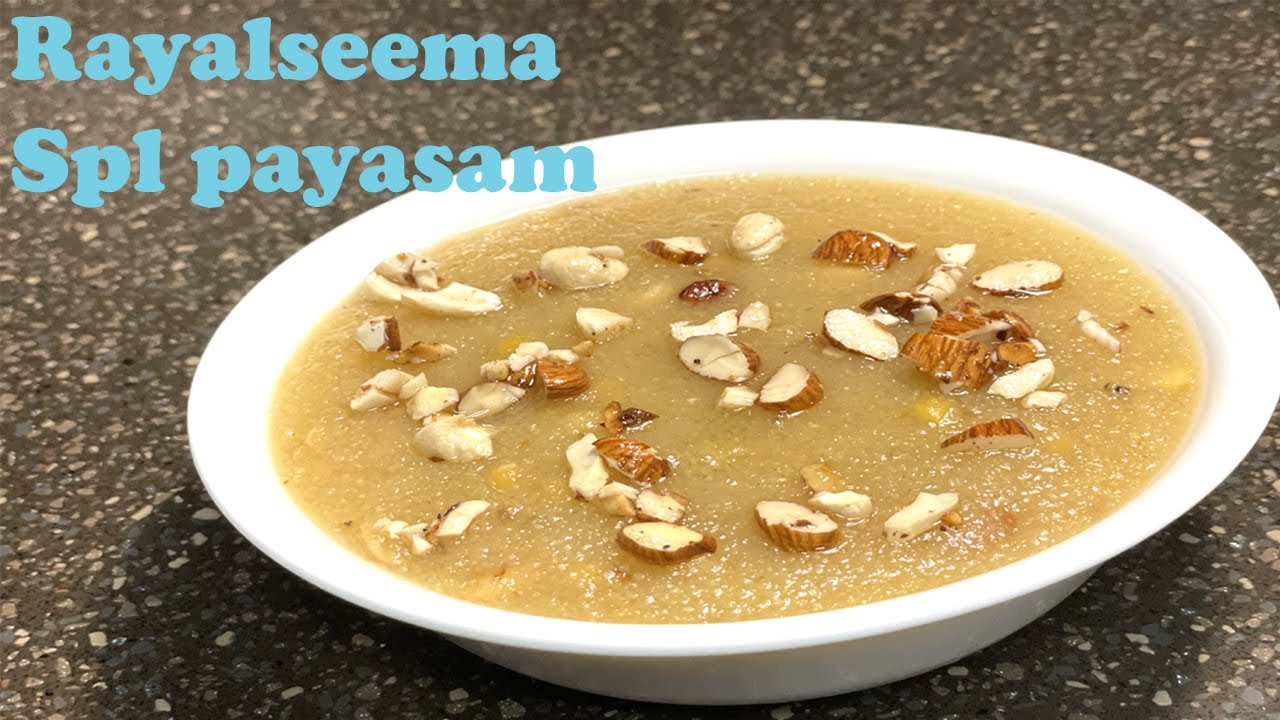 Rayalaseema Spl Payasam/Healthy Sweet Recipe/Jaggery-Sooji Payasam ...