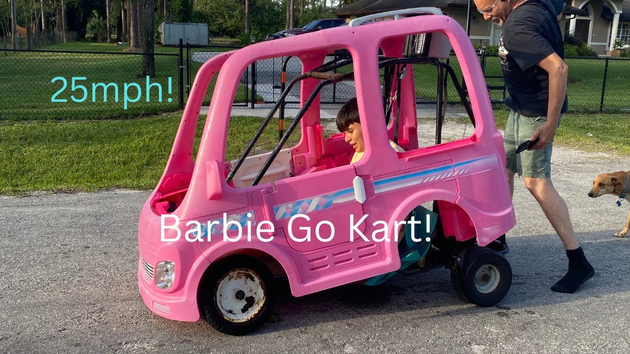Body Swapping A Barbie Van Onto A Go Kart. - YouTube
