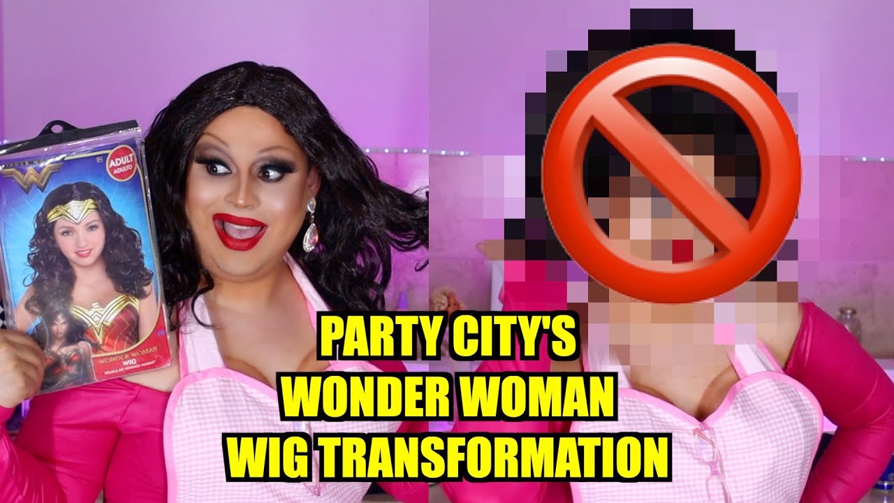 PARTY CITY'S WONDER WOMAN WIG TRANSFORMATION - YouTube