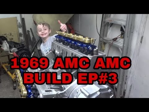 1968 AMC AMX BUILD EP#3 Installing Indy SR Heads on 469 Aluminum Indy ...