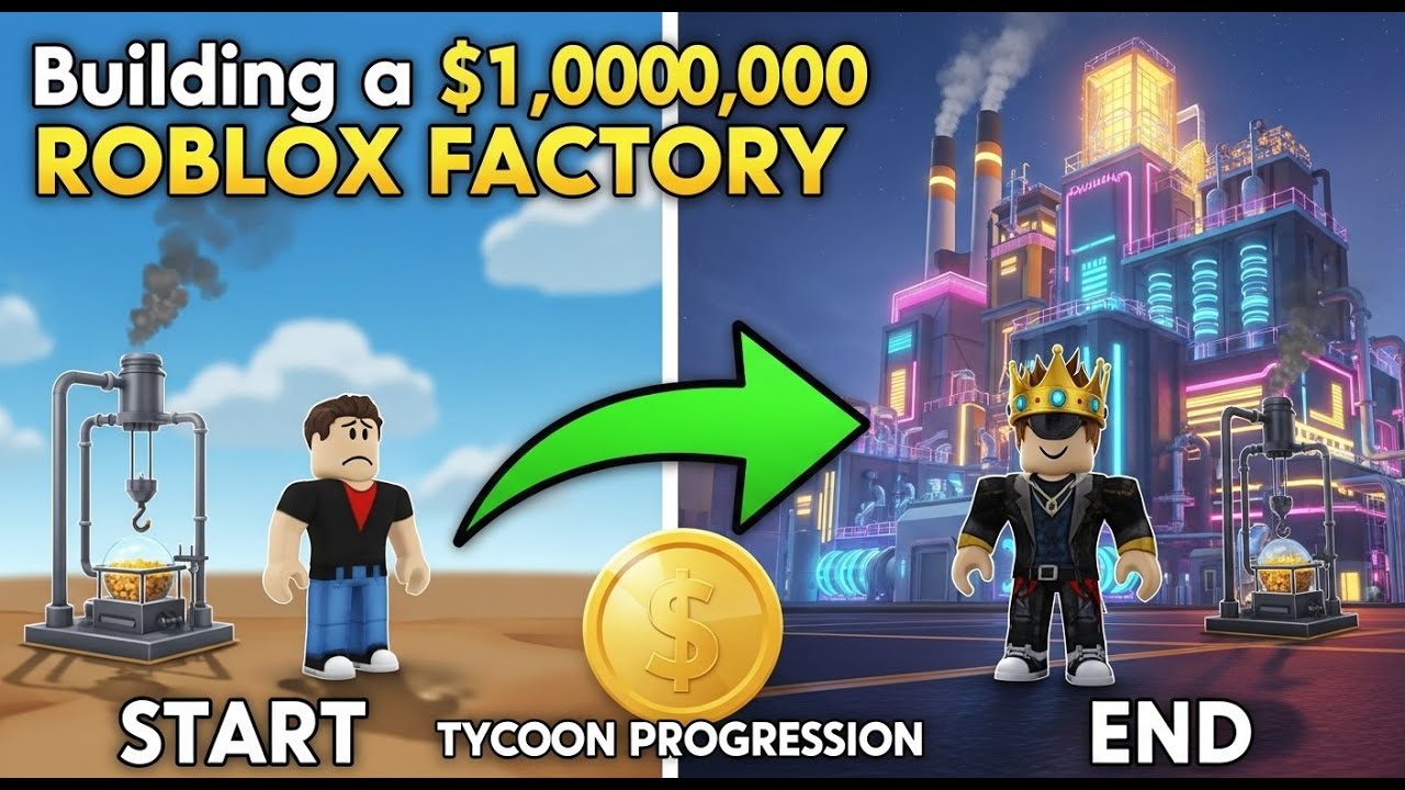 Building a MEGA Factory in Roblox! (Satisfying Tycoon Gameplay) - YouTube