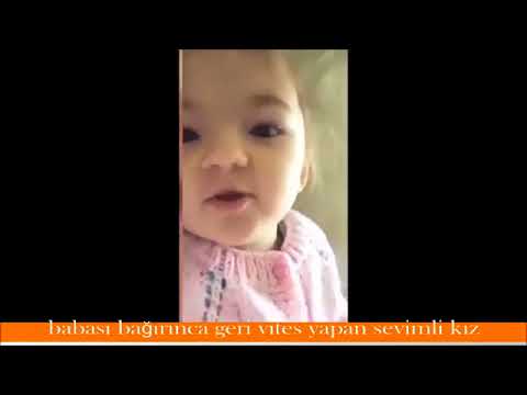 Babası Bağırınca Geri Vites Yapan Sevimli Kızzz