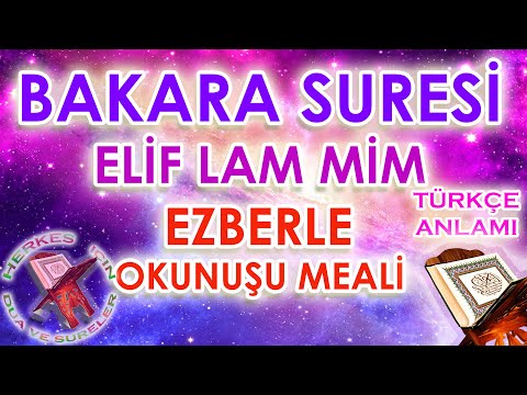 Bakara suresi ilk 5 ayeti ezberle Elif Lam Mim suresi ezberleme Herkes için Etkili okuyuş