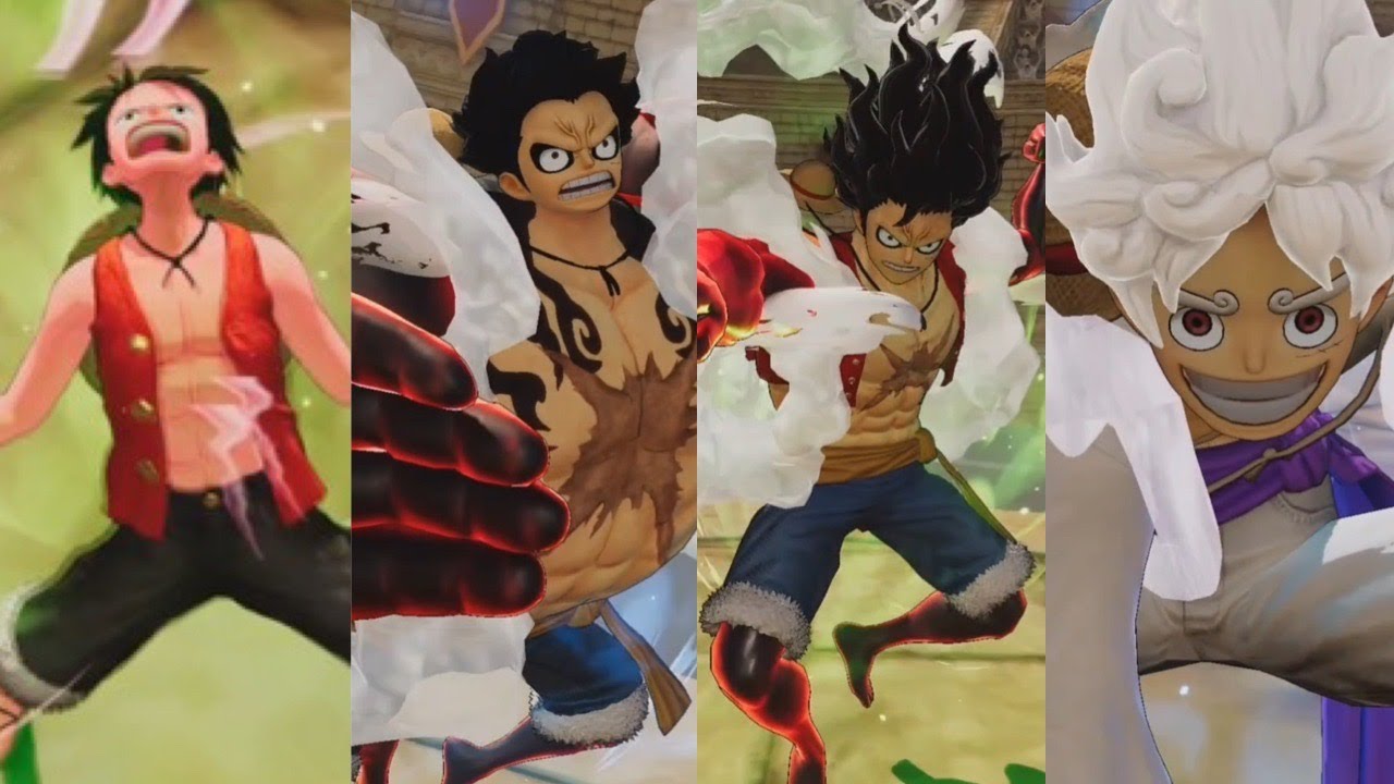 ONE PIECE Pirate Warriors 4 - All LUFFY'S Transformations/Moveset - YouTube