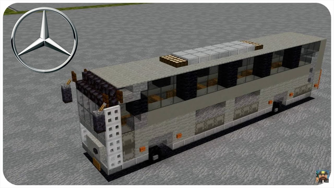 How to Build a Coach Bus in Minecraft (Mercedes-Benz Tourismus ...