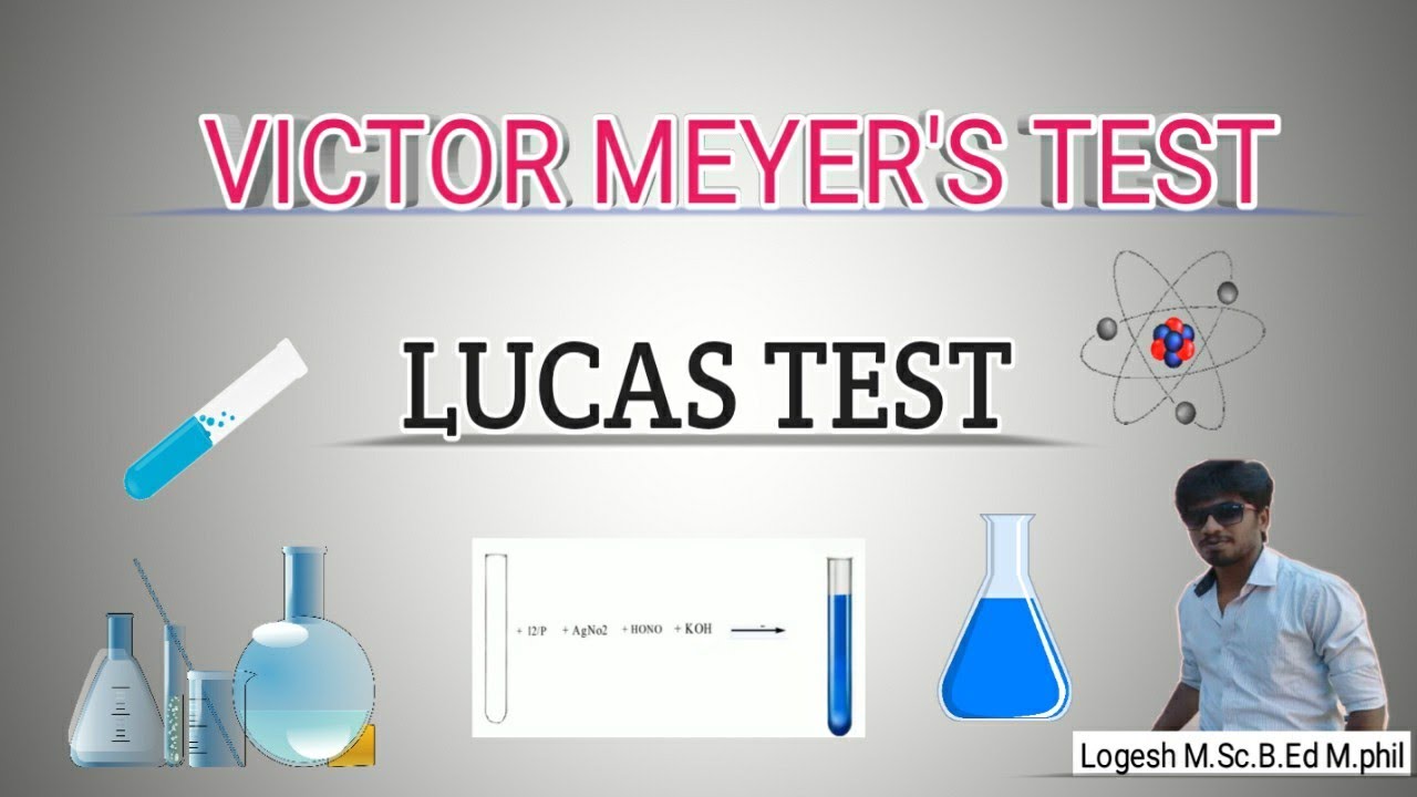 Differentiate alcohols(Lucas Test, Victor Meyer's Test) from Hydroxy ...