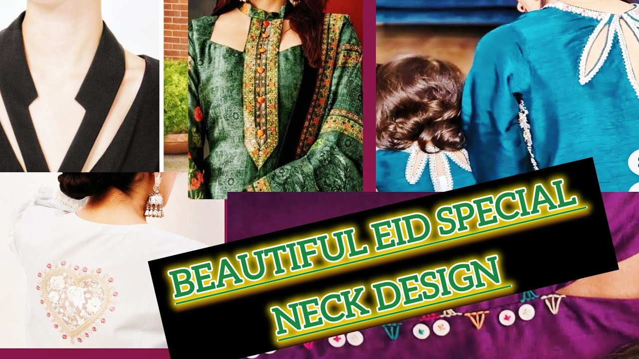 Simple and unique neck design for Eid special - YouTube
