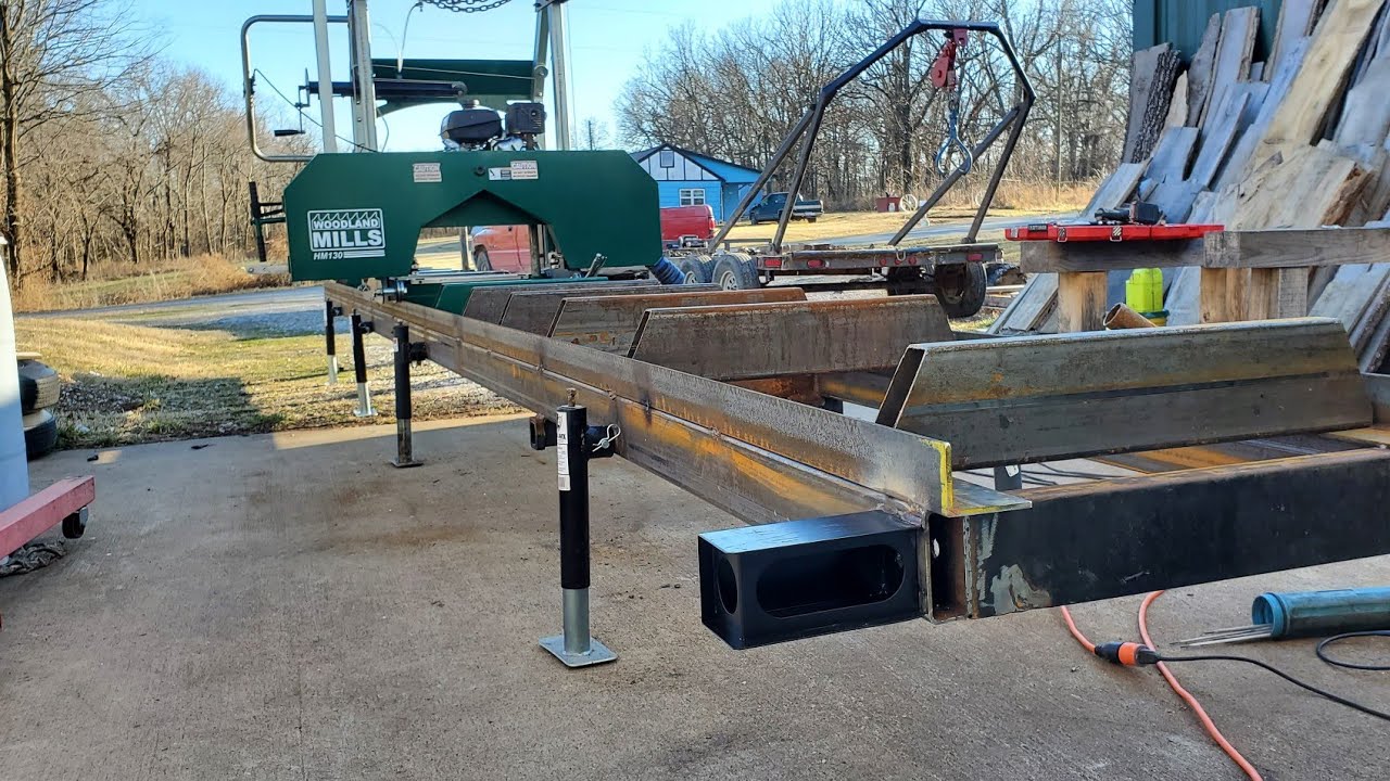 SAWMILL TRAILER BUILD PART1 - YouTube