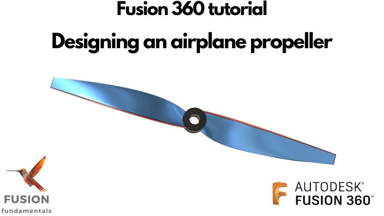 Fusion 360 Airplane propeller tutorial - YouTube
