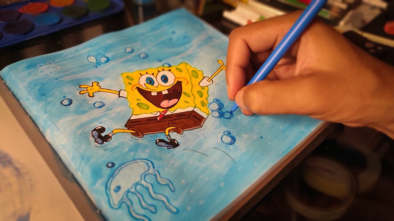 How to Draw SpongeBob SquarePants Easy | Fun Drawing for Kids! - YouTube