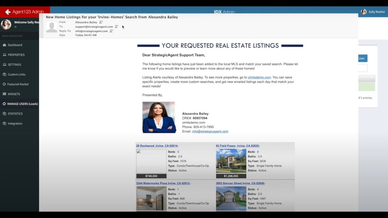 How to Create and Manage Daily Listing Alerts for Clients - YouTube