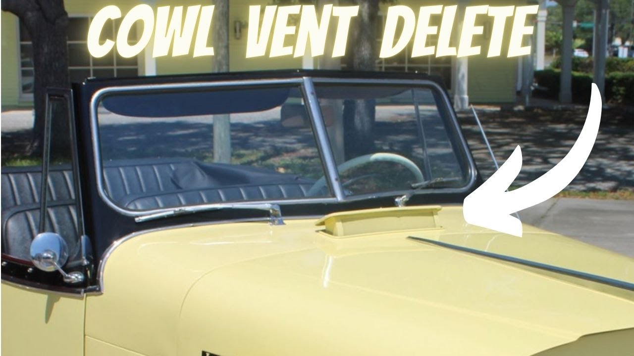 Deleting The Cowl Vent From My 1950 Willys Jeepster Hot Rod. - YouTube