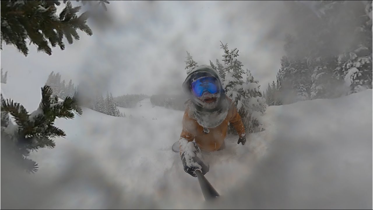 First Chair Powder Run - YouTube
