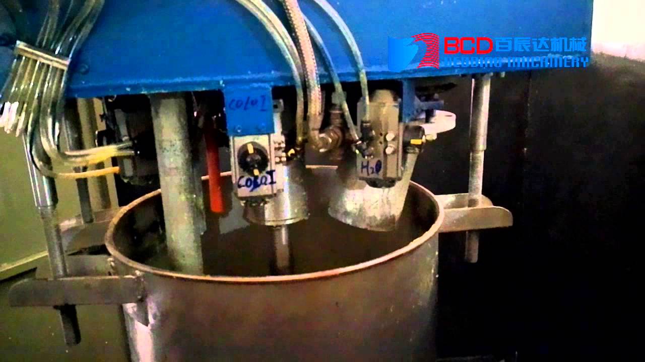 Model BFP batch foaming machine - YouTube
