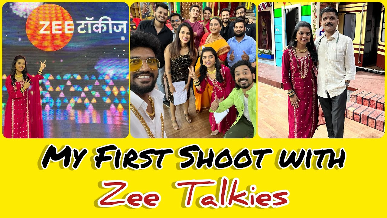 First Shoot | Zee Talkies | Sayali Indulkar | Skit | Proud Moment | Zee ...