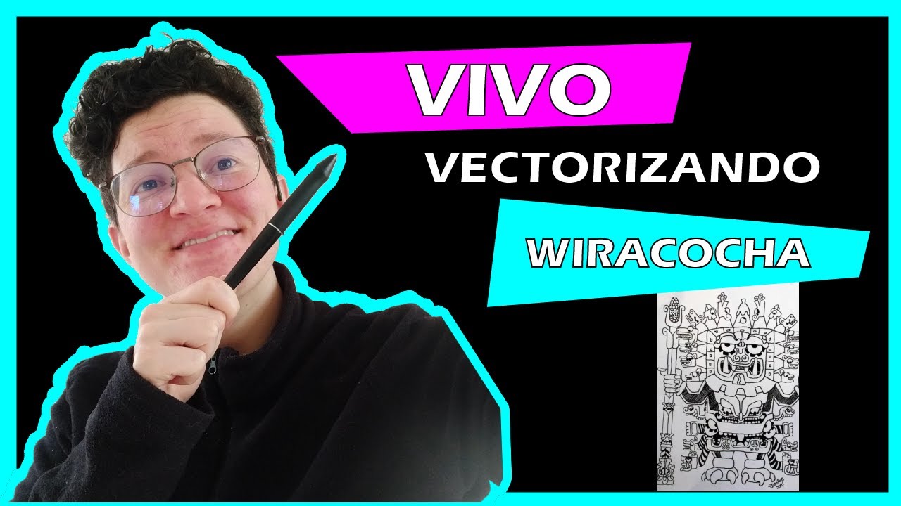 🔥 DIGITAL EN VIVO 🔥 VECTORIZANDO en el dibujo DIOS WIRACOCHA PARTE 4 ...