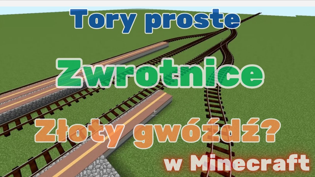 Jak budować tory w Immersive Railroading 1.12.2 #minecraft ? - YouTube