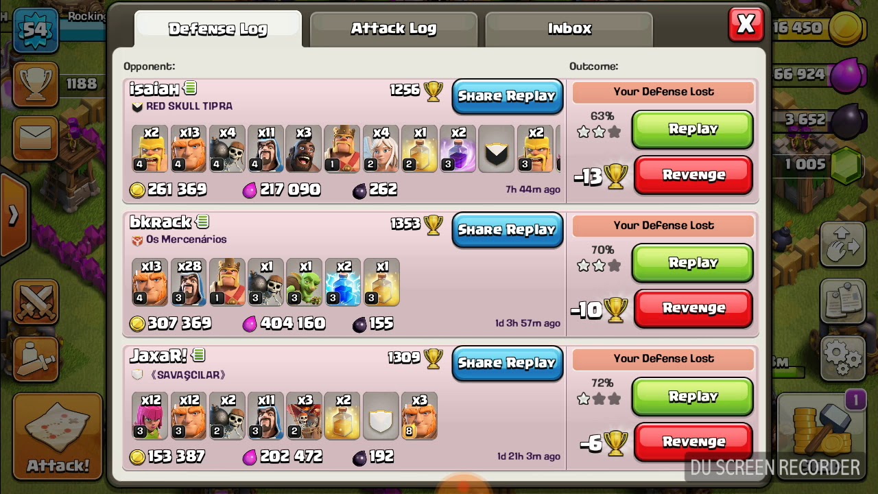 Clash of clans attack - YouTube