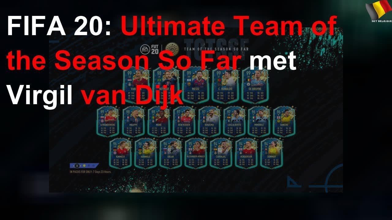 FIFA 20: Ultimate Team of the Season So Far met Virgil van Dijk - YouTube