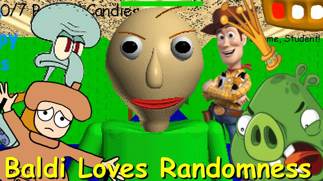 Baldi Loves Randomness - Baldi's Basics Mod - YouTube