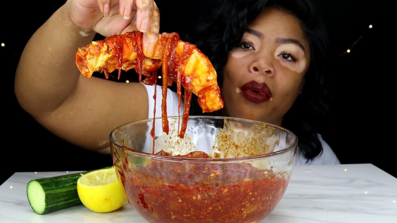 AMSR GIANT KING CRAB SEAFOOD BOILS l 1 HOUR OF ASMR EATING l (No ...