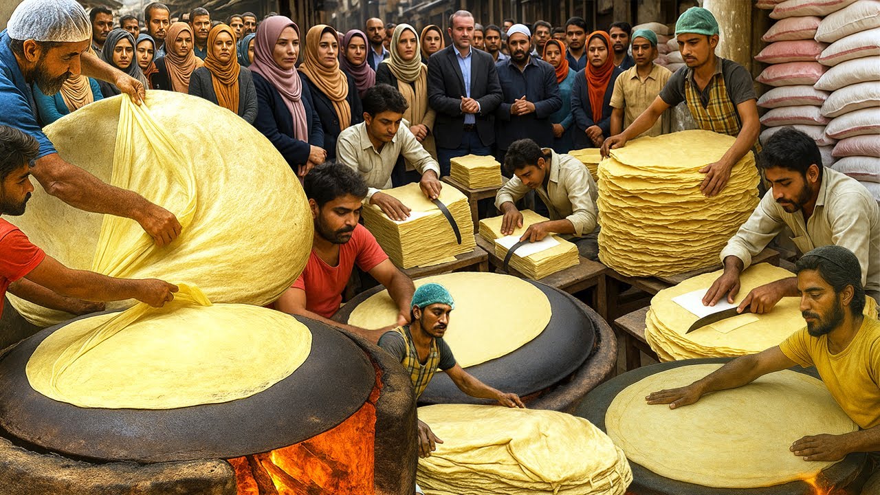 NON-STOP RUMALI ROTI MAKING | UNBELIEVABLE MANDA ROTI & ROLL PATTI ...