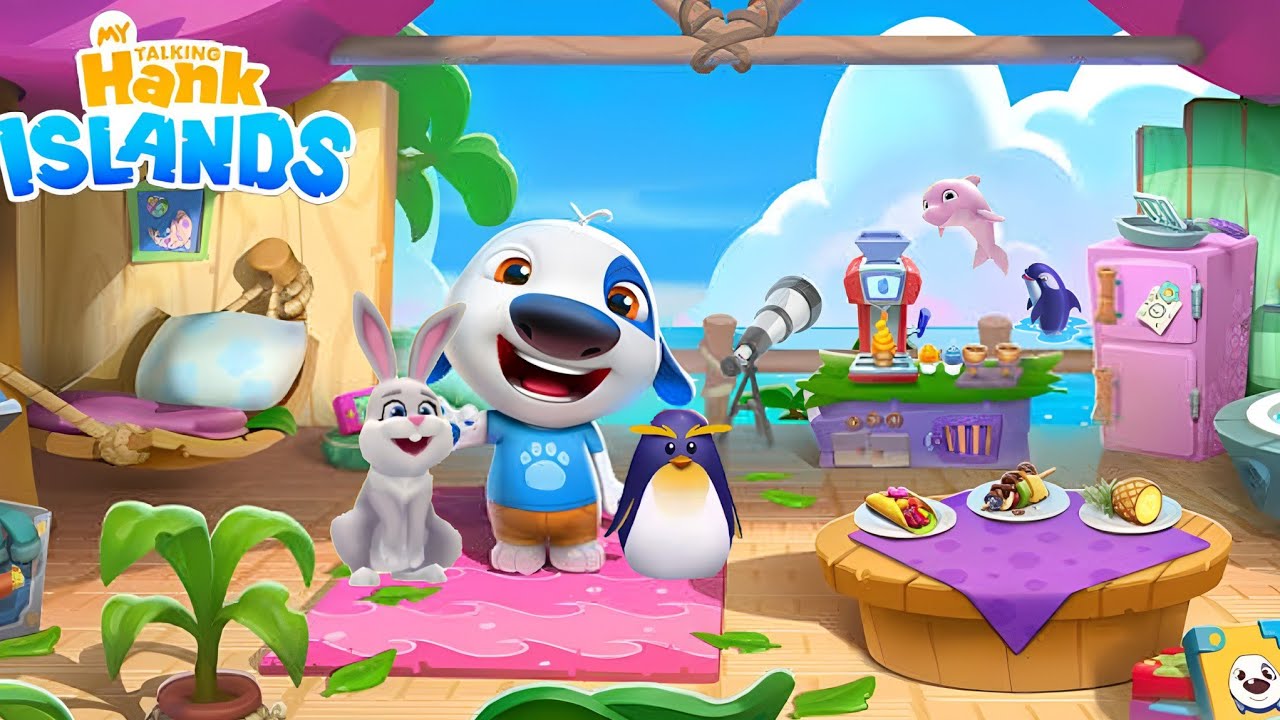 My Talking Hank islands New update all Worlds all animals Gameplay ...