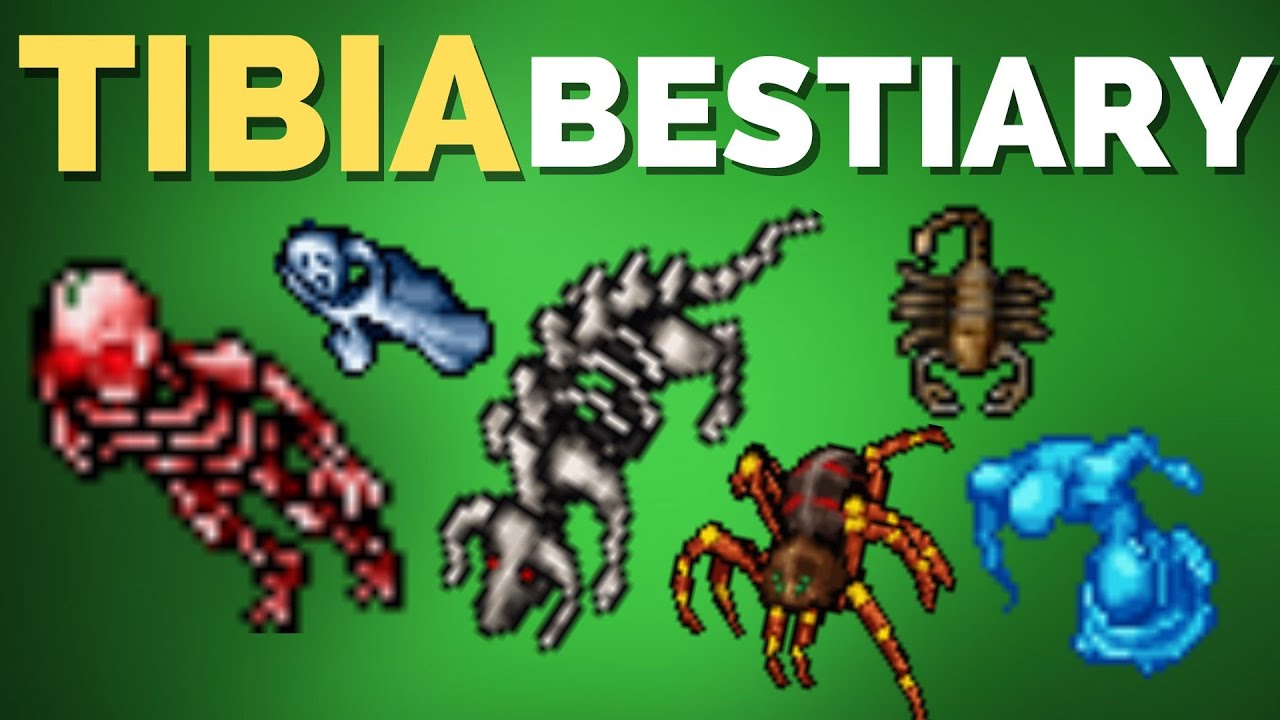TIBIA BESTIARY Bonebeast, Demon Skeleton, Scorpion, GS, Ghost - Ramoa ...