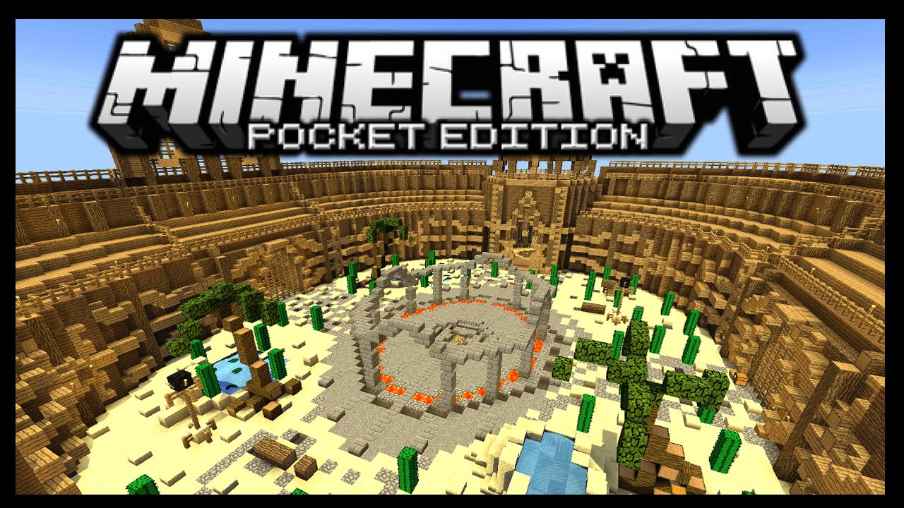 ARENA PvP PARA MINECRAFT PE - Mapas Para Minecraft PE 0.15.2 - YouTube