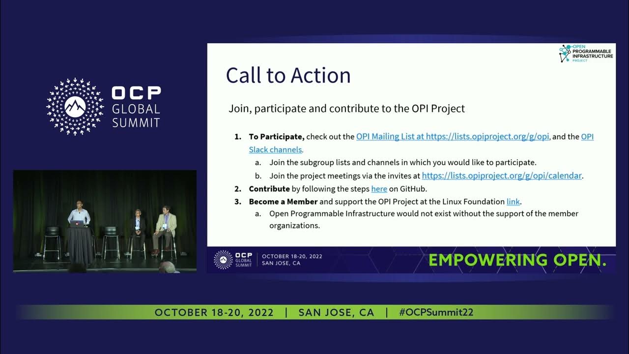 Collaboration with The Open Programmable Infrastructure Project at 30,000 ft level - YouTube