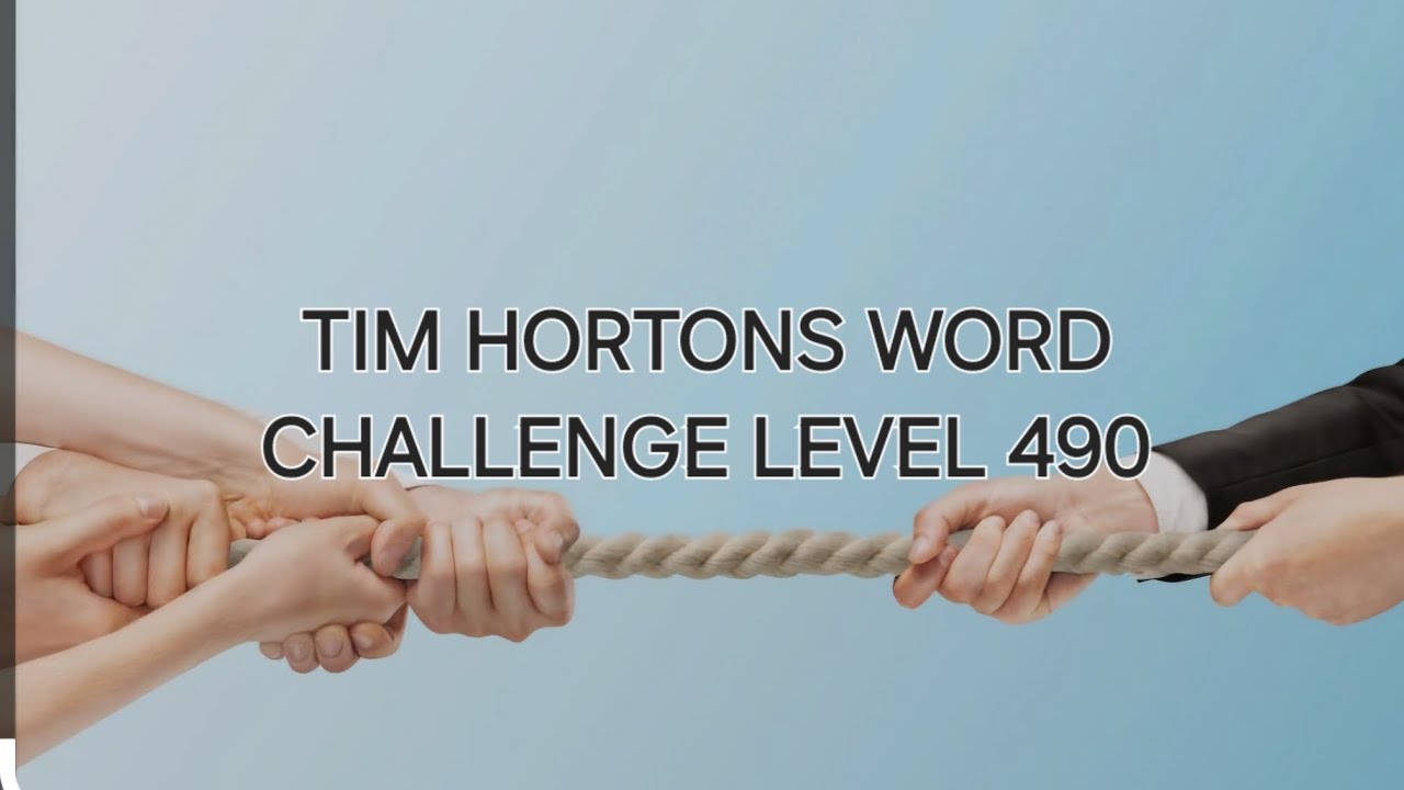 Tim Hortons Word Challenge Level 490 #timhortons #newvideo #subscribe ...