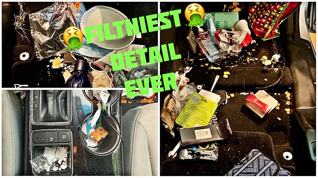 INSANELY TRASHED AND FILTHY CAR TRANSFORMATION!! | Satisfying ASMR Car ...