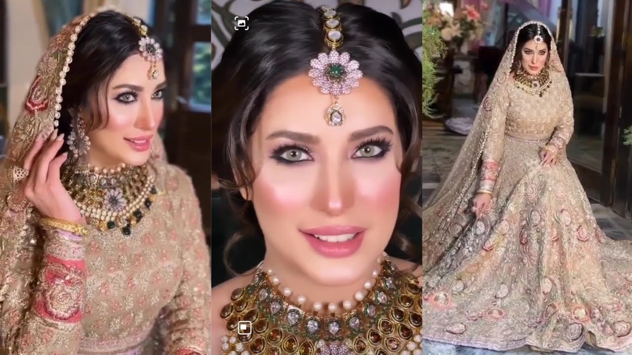 Mehwish Hiyat Wedding First Bridal look|| complete video #mehwishhayat ...