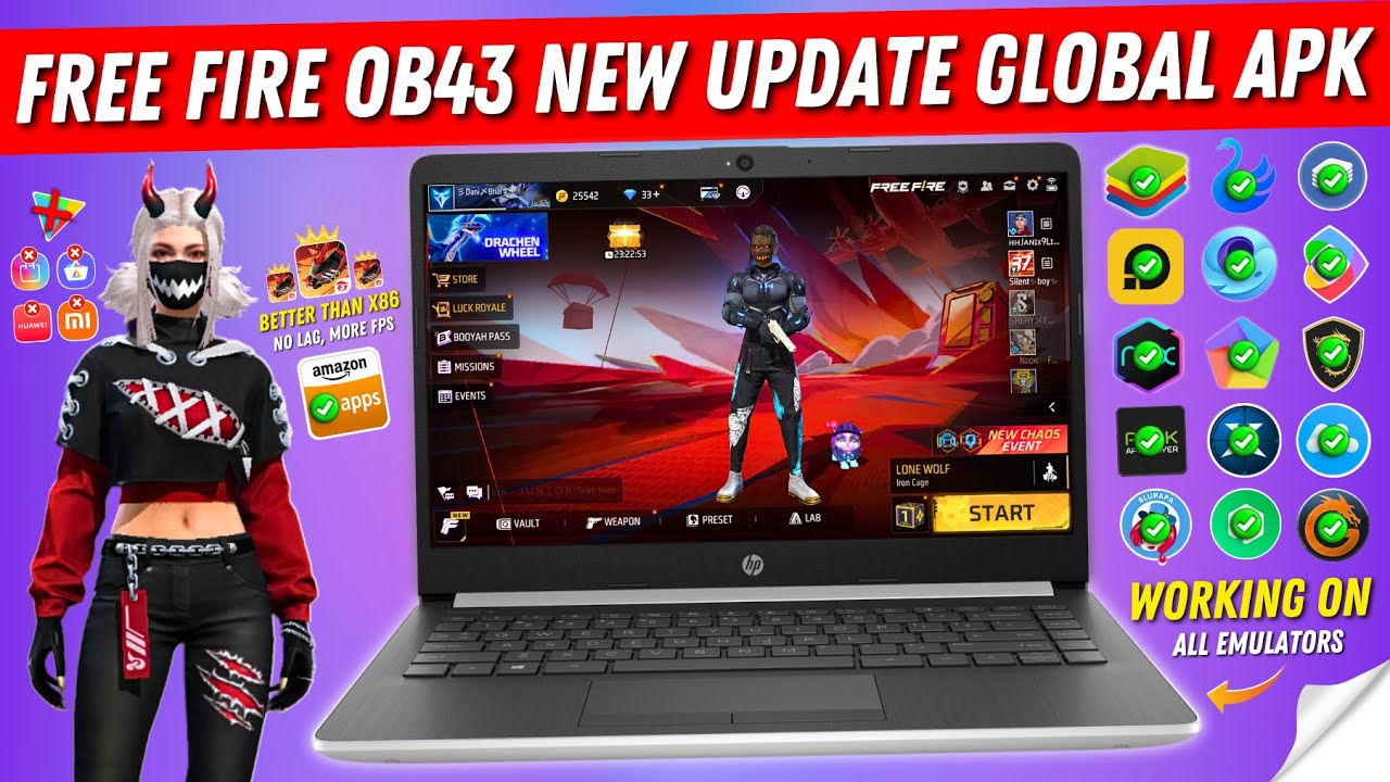 Free Fire New Update OB43 Global Version APK | FF New Update OB 43 APK ...
