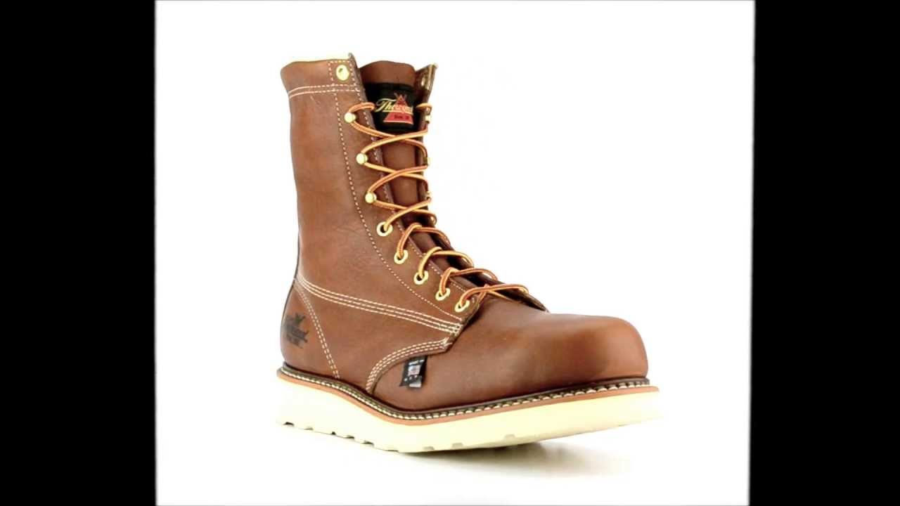 Men's Thorogood 804-4364 Steel Toe Wedge Sole Work Boot (U.S.A ...