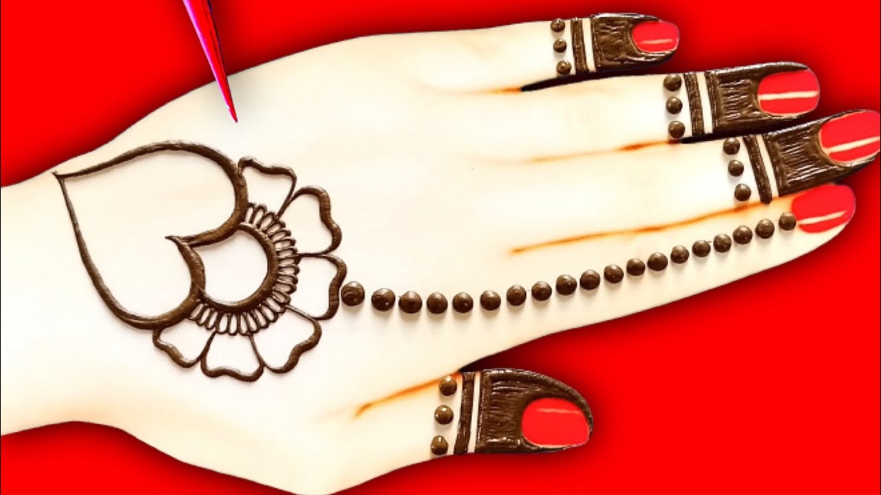 Maha Shivaratri Special Easy Back Hand Mehandi Design Latest । back ...