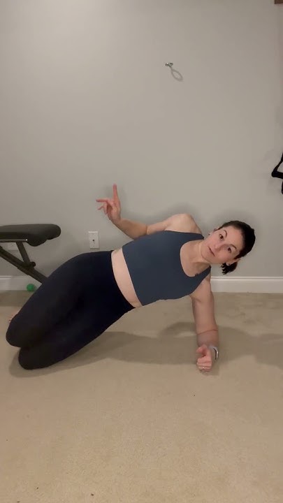 Modified side plank - YouTube