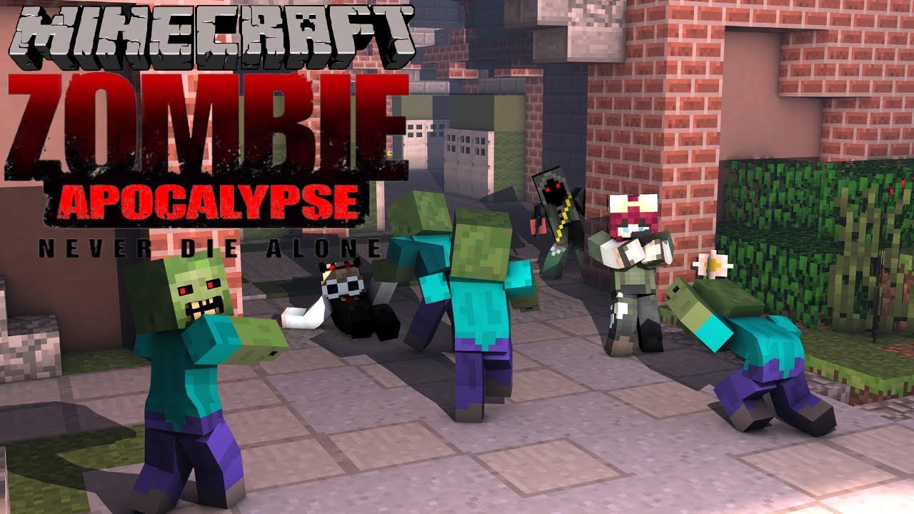 MineCraft Zombie Apocalypse Day 12 !!! WE NEED BIGGER GUNS !! - YouTube