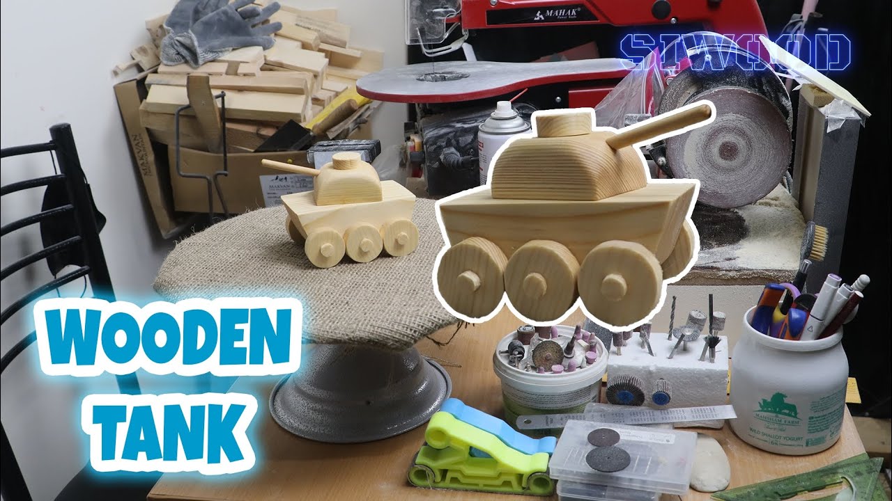 Building a Wooden Tank | Unique Handcrafted Model - YouTube