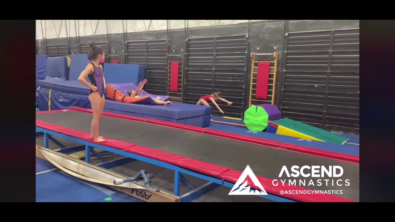 Round off uphill to flat back - YouTube