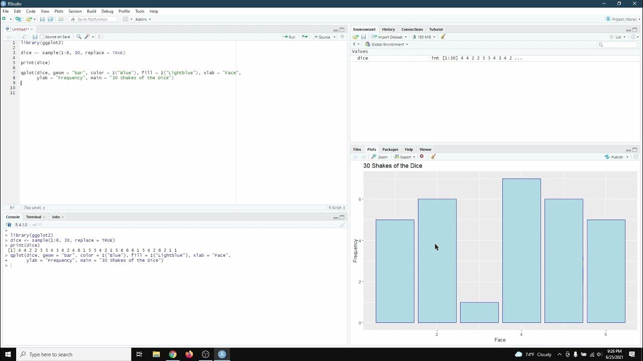 Creating Bar Charts Using R Language with RStudio Part 9 - YouTube