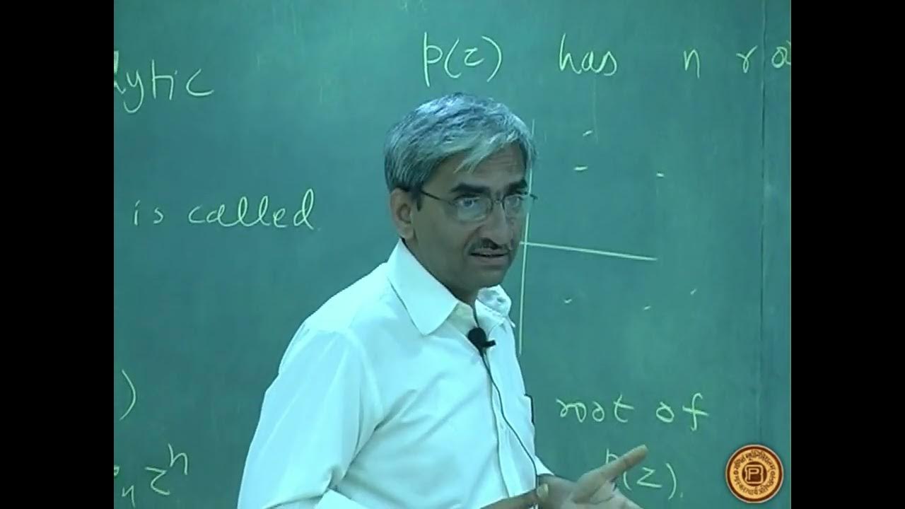 Complex Analysis Lecture#48 by Prof. V. M. Sholapurkar : Applications of Residues - YouTube