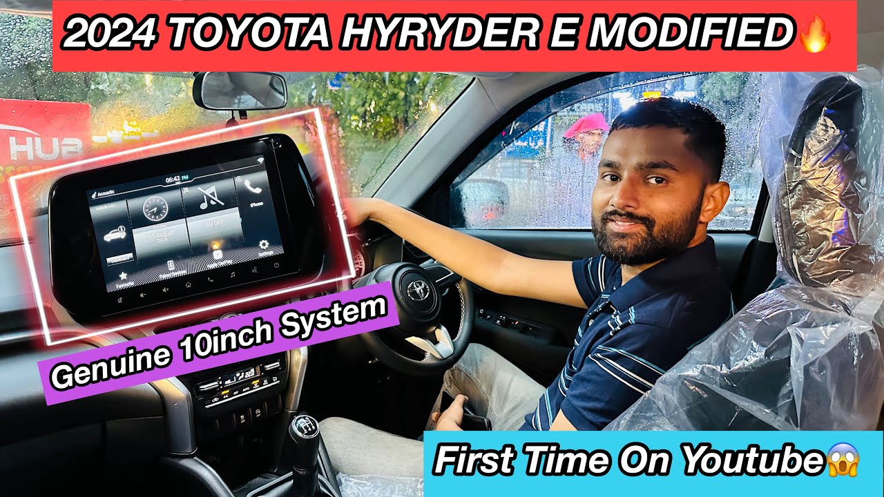 TOYOTA HYRYDER E MODIFIED🔥TOYOYA HYRYDER MODIFIED WITH 10 INCH GENUINE ...