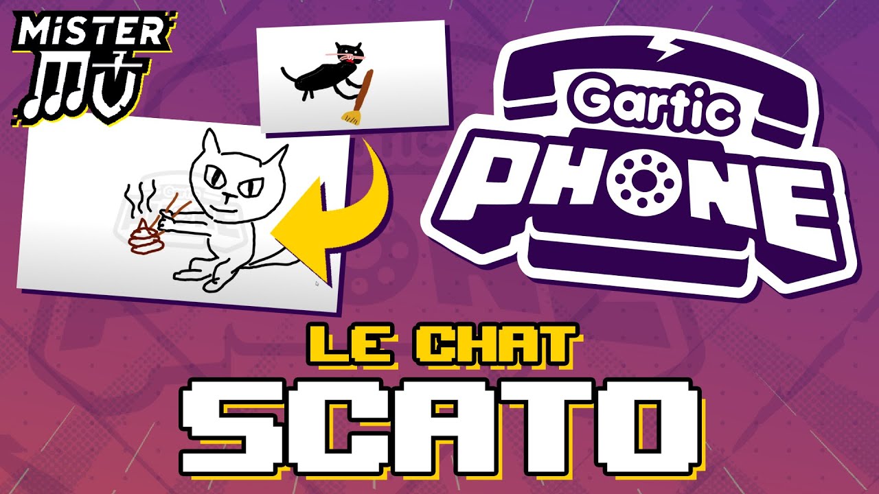 LE CHAT SCATO | Gartic Phone (08) (ft. Baghera Jones, DFG, Ponce...) - YouTube