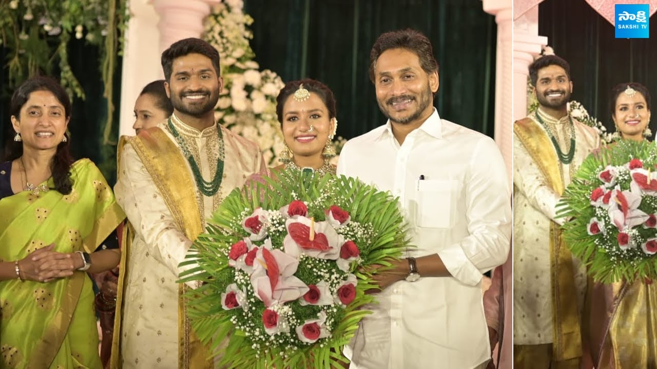 YS Jagan and YS Bharathi Attends Biyyapu Madhusudhan Reddy Daughter ...