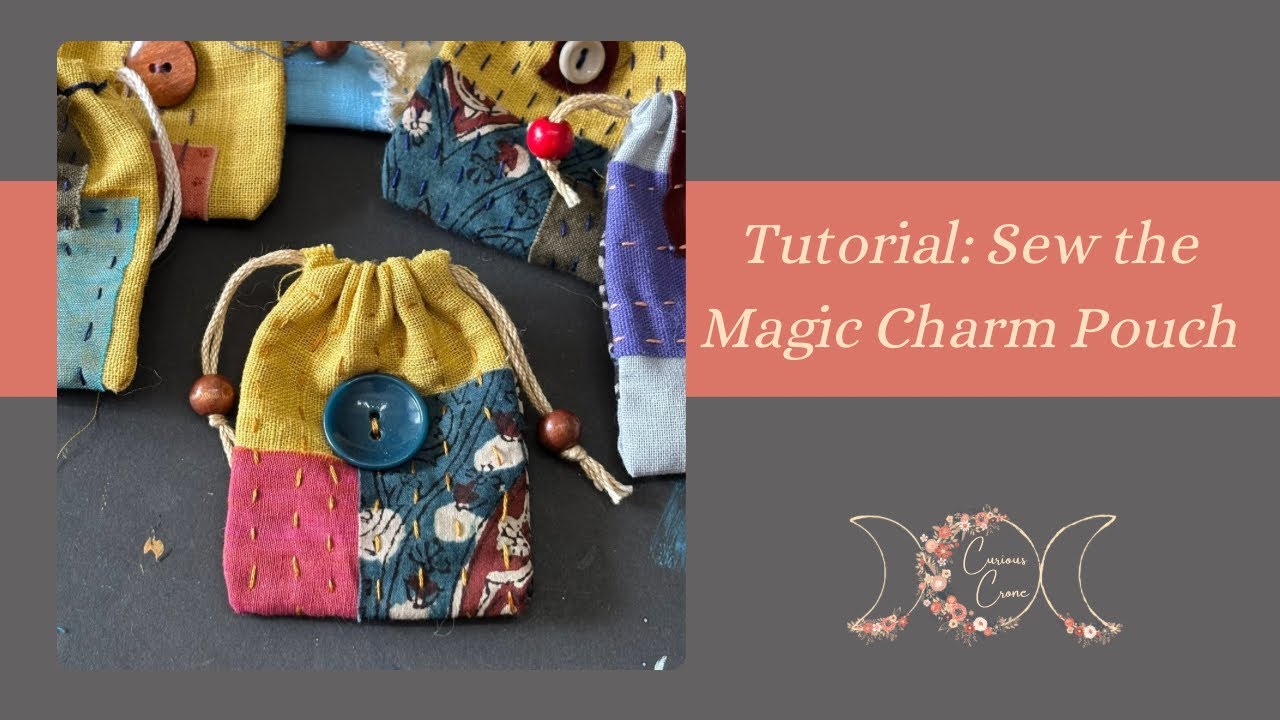 Tutorial: sew the magic charm pouch - YouTube