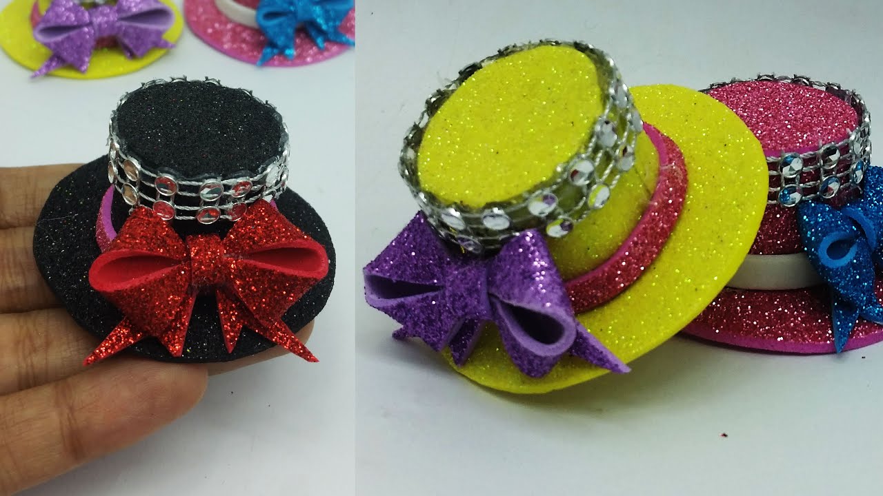 Wow!! Amazing Mini Hat | DIY Miniature Hat For Dollhouse | Hat Making ...