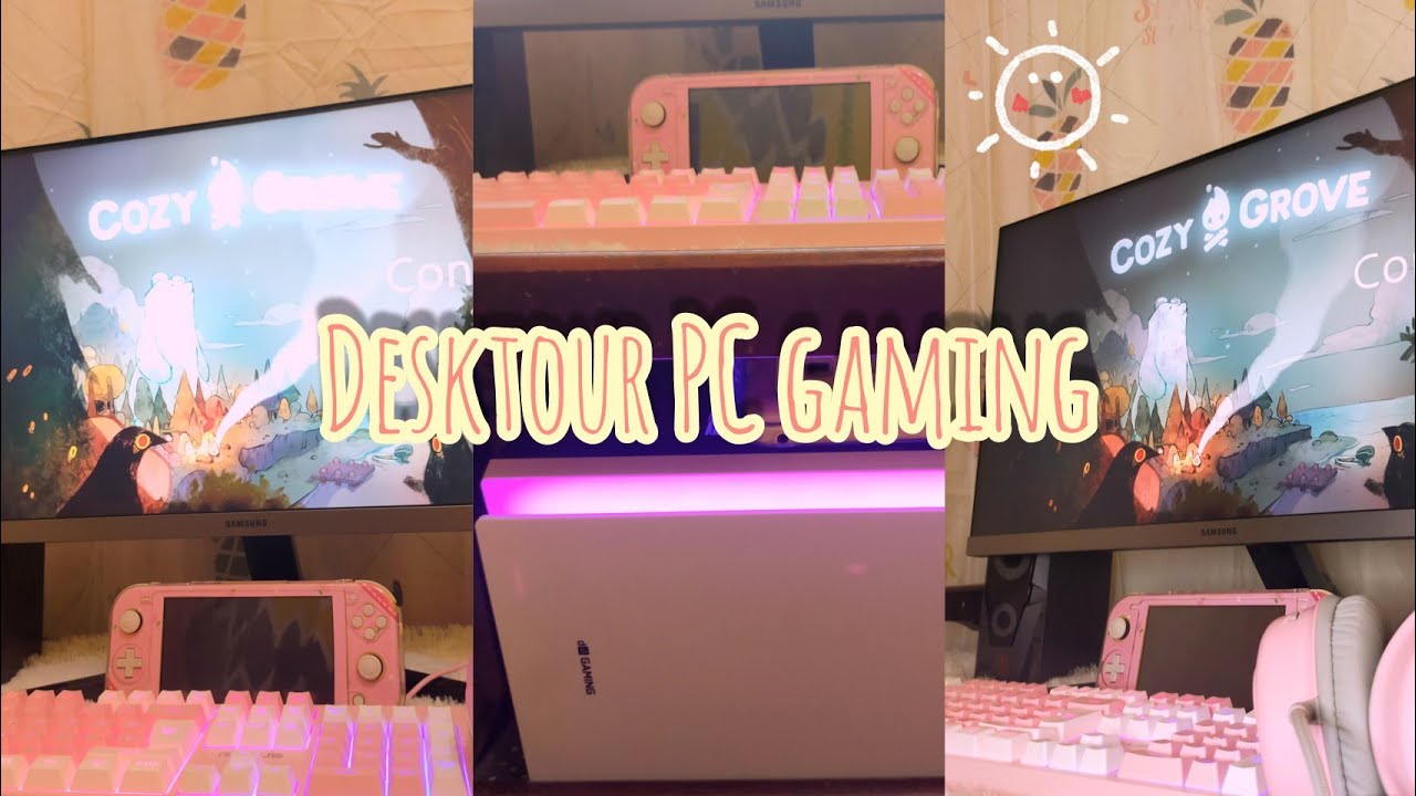 My pc gaming desktour - set up | decoration - YouTube